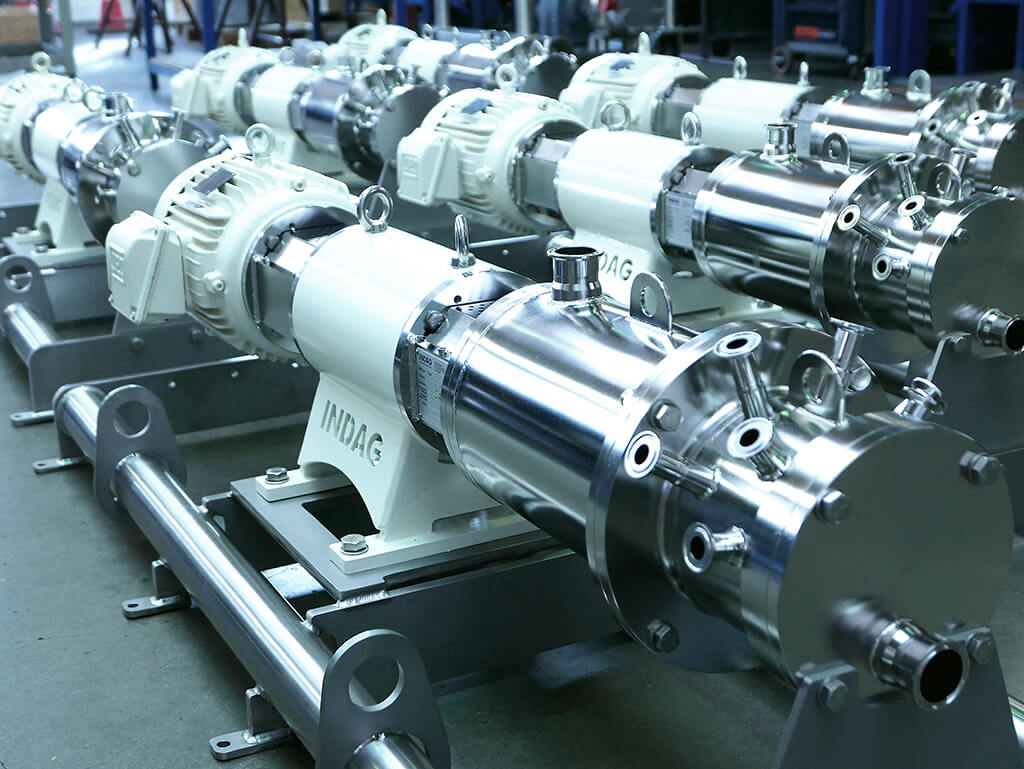 Auslieferung von 12 Intensiven Inline Mischern - INDAG Maschinenbau GmbH